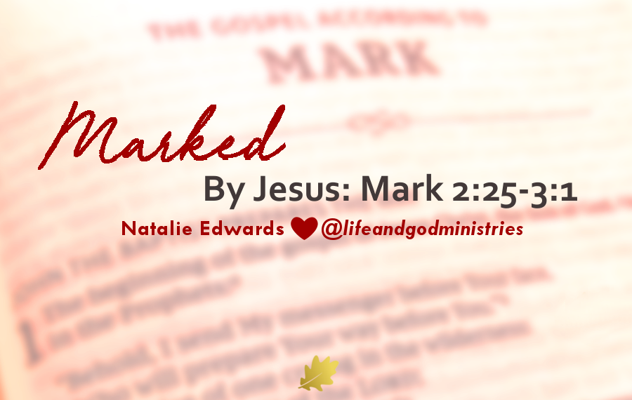 Marked By Jesus: Mark 2:25-3:1 – Life and God